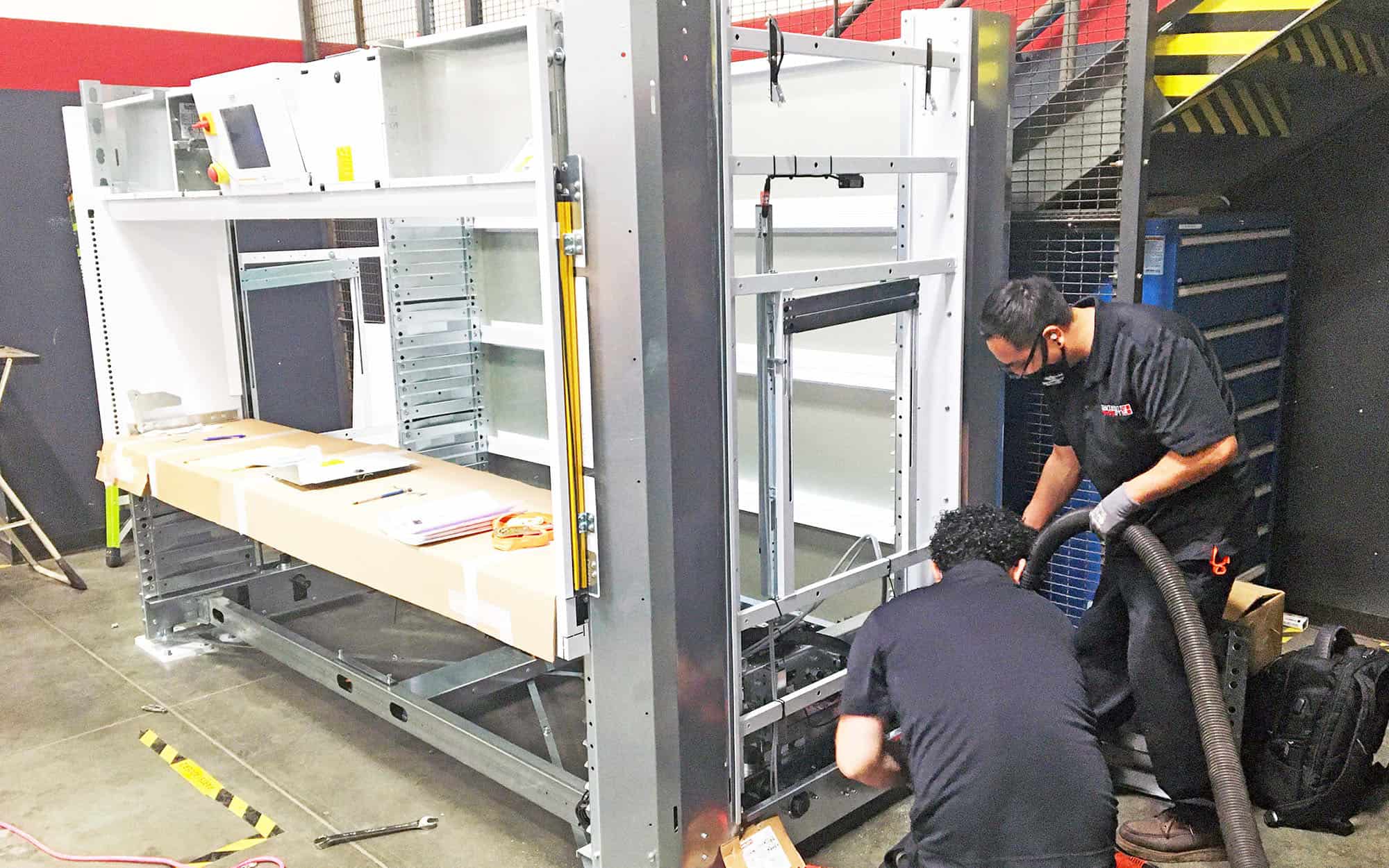 Vertical Lift Module Installation | Southwest Warehouse Solutions